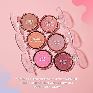 Flower Beauty Flower Pots Powder Blush - Smooth & Silky, Skin Tone Enhancing, Soft Satin Finish Makeup (Sweet Pea)