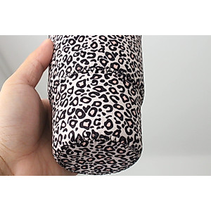 3 Pack Reusable Iced Coffee Sleeves - Xumbtvs Insulator Sleeve for Cold Beverages, Neoprene Cup Holder for Starbucks Coffee, Dunkin Coffee, More(Leopard print)