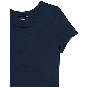 Amazon Essentials Women's Short-Sleeve Maxi Dress, Navy, Large