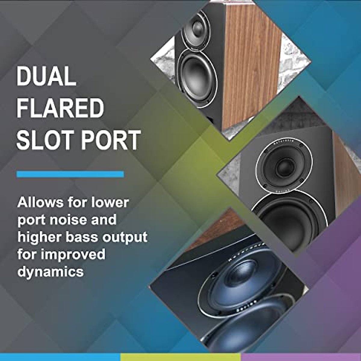 ELAC Uni-Fi Reference 3-Way 6-1/2" Bookshelf Speakers, Pair of Bookshelf Speakers System for Home Entertainment, Black Baffle with Walnut Sides