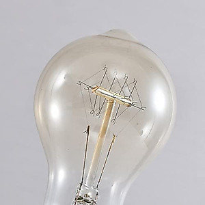 Lxcom Lighting A19 Vintage Light Bulbs, E26 110V 25W Warm Dimmable Vintage Style Incandescent Light Bulbs for Wall Sconces, Ceiling Light, 4 Pack