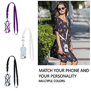 Gear Beast Universal Crossbody Cell Phone Lanyard Compatible with iPhone, Galaxy & Most Smartphones, Phone Case Holder & Cross Body Strap Black