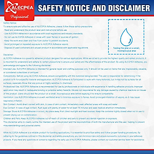 60ML Fabric Glue, Strong Fabric and Leather Adhesive, Waterproof Fabric Glue Permanent Clear Washable for All Fabrics, No Sew Solution, Washer/Dryer Safe