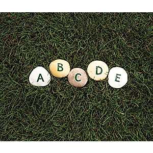 Yellow Door YD-9 Uppercase Alphabet Learning Pebbles for Kids, Kindergarten Grade to 3 Grade, 5" H, 3" L, 3" W