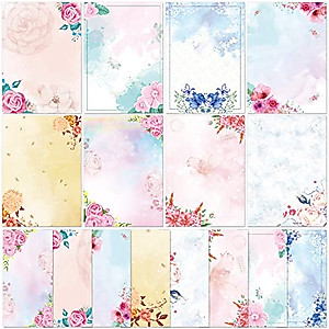Stationary Set Japanese Stationery Paper and Envelopes Stationary Supplies Watercolor Floral 48