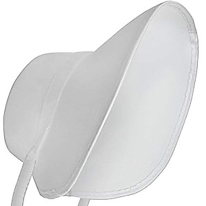 Skeleteen Vintage Old Fashioned Bonnet - White Colonial Pioneer Prairie Felt Sun Hat Costume Bonnets for Women and Children