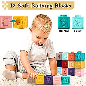 AZEN Baby Toys 0-3 Years, Toddler Toys Age 1-2, (3-in-1) Baby Toys for Babies 1 2 3 Year Old, Infant Toddler Newborn Toys, Learning Educational Preschool Toys