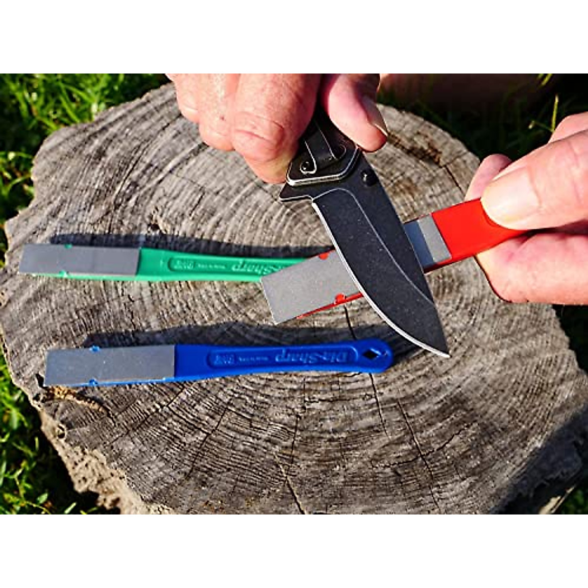 DMT (Diamond Machining Technology) 2.5-in. DiaSharp Diamond Mini-Hone Sharpening Kit of Coarse, Fine, and Extra Fine Grit Sharpeners (D2K)