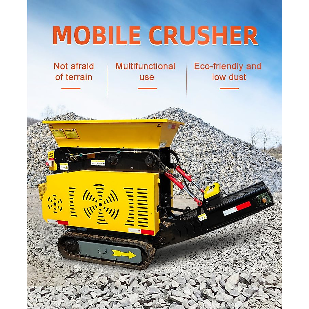Mini Crawler-Mounted Mobile Jaw Crusher - Portable Stone Crusher Machine