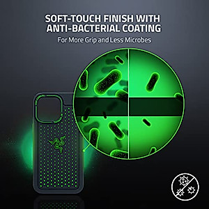 Razer Arctech for iPhone 13 Pro Case: Extra Ventilation Channels - Thermplastic Elastomer Reinforced Corners - Tactile Side Buttons - Compatible with Wireless Chargers and 5G Black