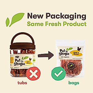 Pet 'n Shape Chik 'n Breast Jerky Dog Treats - 1 Pound