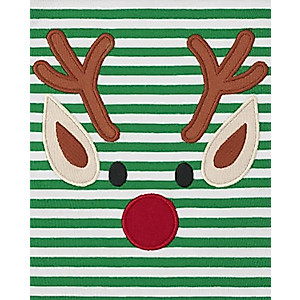 The Children's Place baby girls Family Matching Christmas Holiday Sets, Snug Fit 100% Cotton, Adult, Big Kid, Toddler, Pajama Set, Rudolph Stripe, 3T US