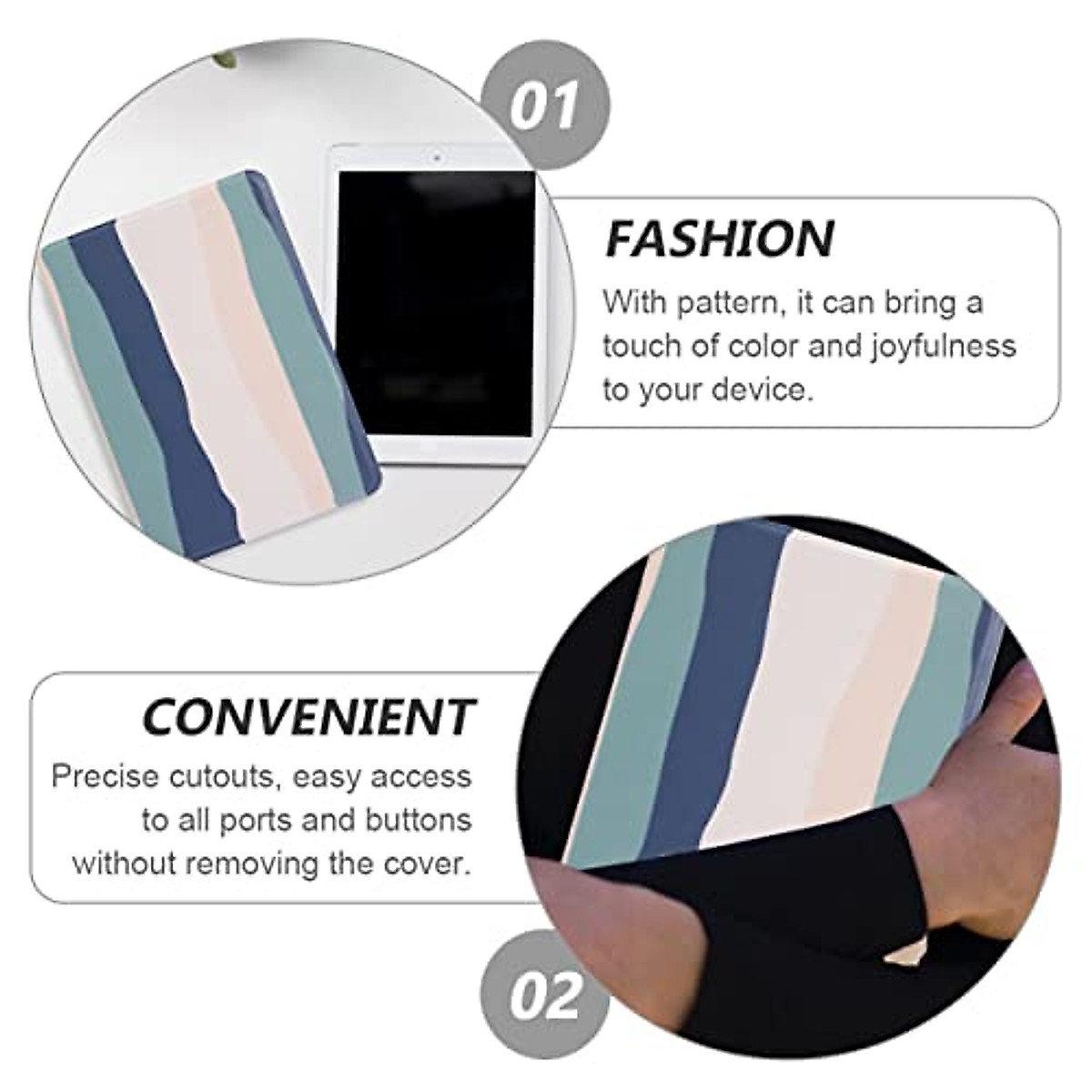 SOLUSTRE Ereader 2pcs Ebook Green Resistant Pattern Paperwhite Shell Cover Reader Feature Case E- Book E- Reader Rainbow Compatible Dirty- Auto Case- for E- Wake Light E Reader E Reader