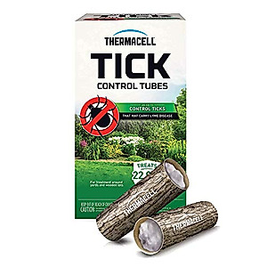 Thermacell Tick Control Tubes for Yards; 24 Tubes; Protects 1 Acre from Ticks; No Spray, No Granules, No Mess; Environmentally Friendly Alternative to Tick Spray & Tick Repellent