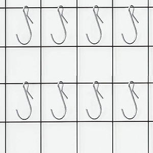 DZS Elec 60PCS S Shaped Stainless Steel Metal Hooks 4.5cm Silver Door Back Hooks Clothes Hanger Hanging Hooks DIY Crafts for Indoor and Outdoor Use Kitchen Bathroom Supermarket Key Chains Tags