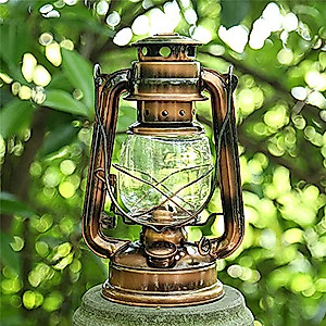 GAOZ Outdoor Lights Retro Style Portable Lighting Kerosene Lamp Metal Camping Light Outdoor Camping Lights Tent Lamp Household Emergency Lamp for Home,Garden,Yard,Decorations