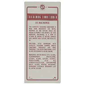 Suavecito Hair Thickening Conditioner With Niacinamide For Thinning Hair - Biotin Conditioner With Caffeine - Repairs Damaged Hair & Fights Hair Loss