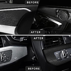 Car Vinyl Wrap,Carbon Fiber Vinyl Wrap Black for Cars,Automotive Vinyl Wraps,Vinilo para Autos with Plastic Scraper 13ft x 1ft for Motorcycles,Laptops,Mobile Phones,PC Cases