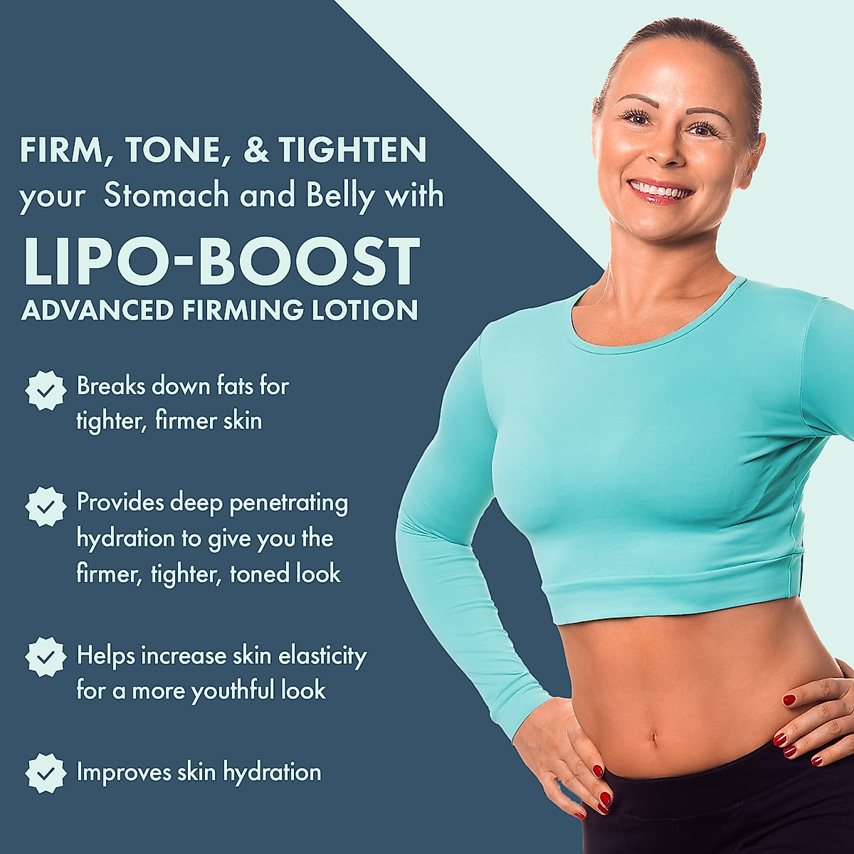 WeightLoss-Solutions Lipo-Boost Cellulite Cream with Caffeine is an Advanced Firming Lotion for Thighs and Butt, Stomach, Belly, Breasts, and Arms, to Smooth, Firm, Tone, and Tighten