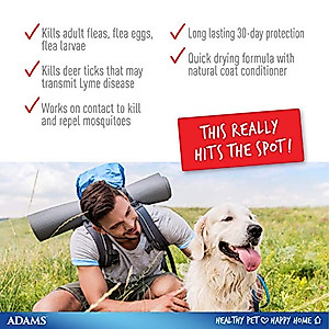 Adams Plus Flea and Tick Spot On for Dogs, Small Dog Flea Treatment, 5-14 Pounds, 3 Month Supply