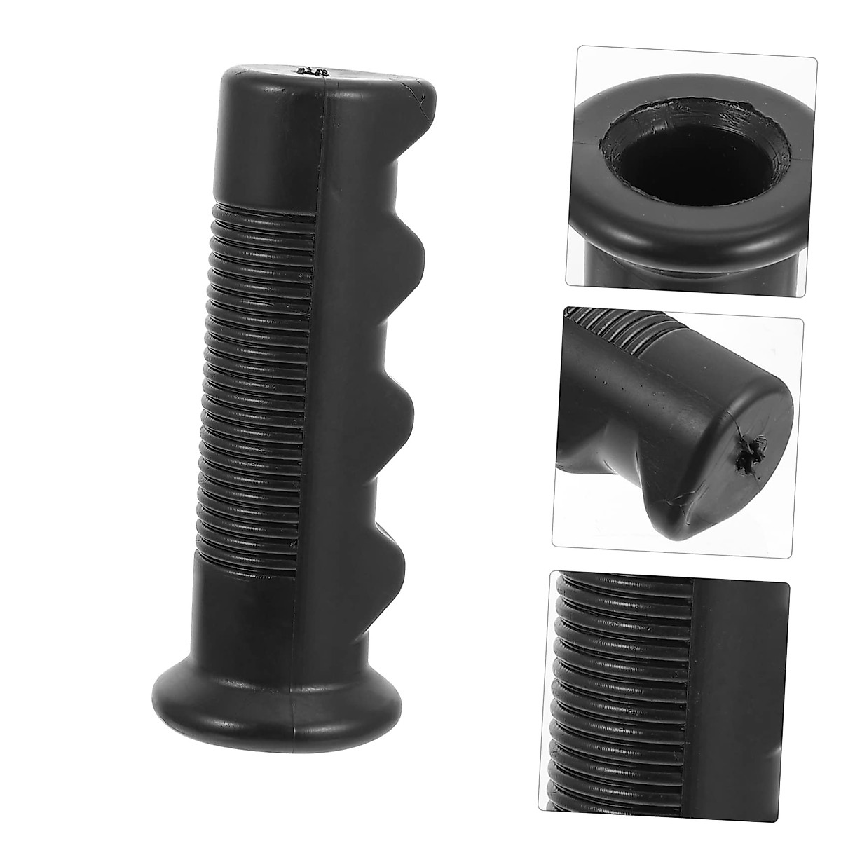 4pcs Handle Cover Rubber Cover for Cart Rubber Handle Grip Anti-Slip Hand Protector Anti-Skid Handle Wraps Round Tube Grip Grocery Cart Grips Tube Handle Sleeves Cart Handle Wraps