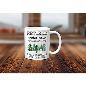 CANARY ROAD Retirement Mug | See Grandkids for Details Gift | Retirement Gift for Men | Retirement Party Decor | Coworker Retirement | Retiree Gift | Boss Retirement