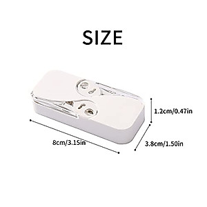 Portable Floss Dispenser, Dental Floss Portable Case Dispenser, Refillable Floss Pick Holder with 98 Pcs Dental Floss, Automatic Floss Organizer Travel Floss Cases for Teeth Cleaning (4 Pack)