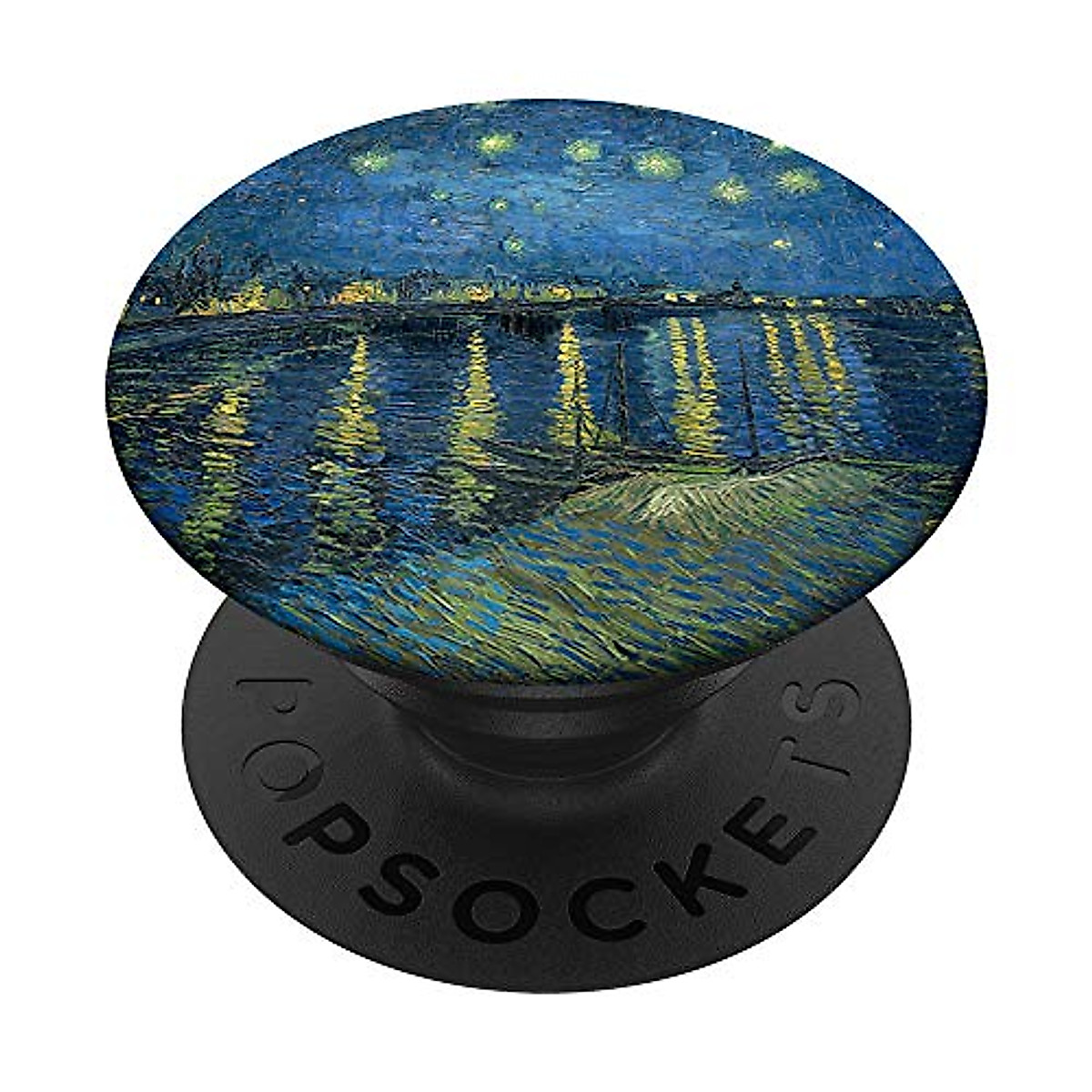 Vincent Van Gogh Starry Night Over the Rhone-Vintage Artwork PopSockets PopGrip: Swappable Grip for Phones & Tablets