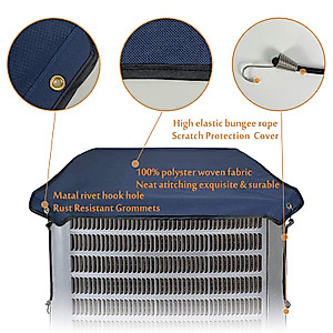 Foozet Air Conditioner Cover for Outside Units, AC Cover for Central Units, Heavy Duty Winter Top, 36 x 36 inches