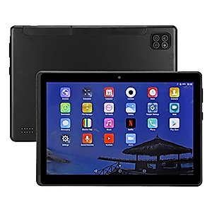 8in Tablet Black Expandable 128GB Support Calls 4GB 64GB RAM Front 200w Rear 800w 1920x1080 Tablet for Android 10 100 to 240V Dual Card Slot(110-240V), 8in Tablet Black Expandable 128GB Support C
