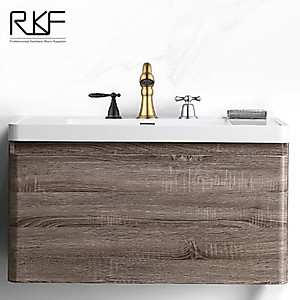 RKF Faucet- Replacement Classic Cross Knobs Handles with Valve Faucet Accessory Faucet Parts Faucet Kit Chrome Polished W033