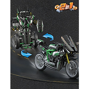 SEMKY Motorcycle Series Kawoki 2R Motorcycle MOC Building Blocks Set, (515Pieces) Sports Motorcycle Model Gifts for Motorcycle Fans