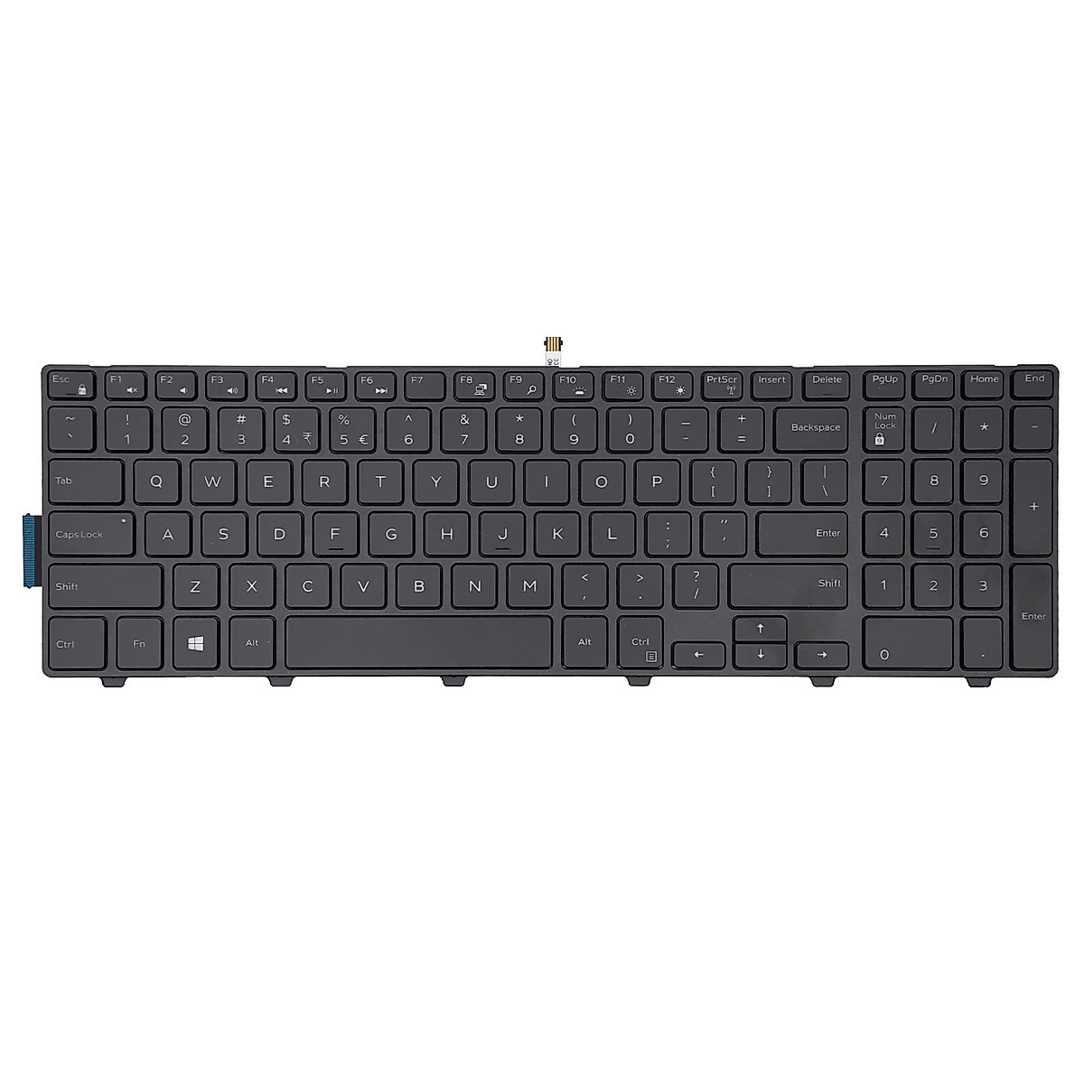 SUNMALL New Laptop Notebook Replacement Keyboard with Backlit Compatible with Dell Inspiron 15 3000 3541 3542 5547 Black US Layout