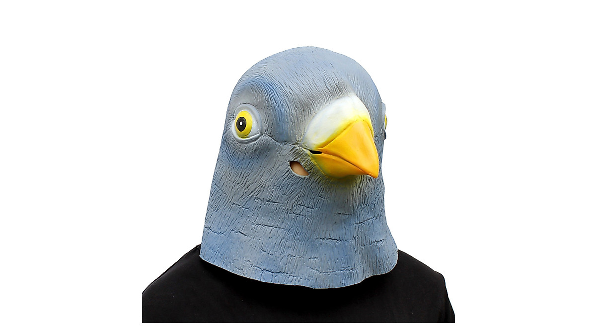 CreepyParty Pigeon Mask - Hilarious Halloween Costume