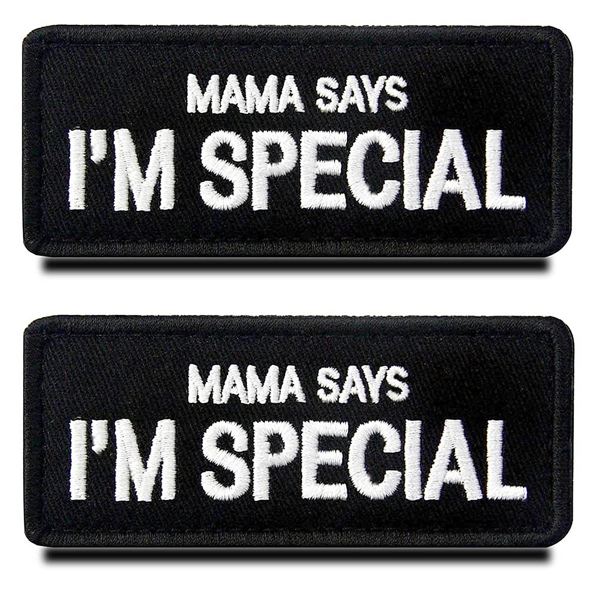 Zcketo 2 Pack Funny Mama Says I'm Special Tactical Hook and Loop Dog Patch (Special)