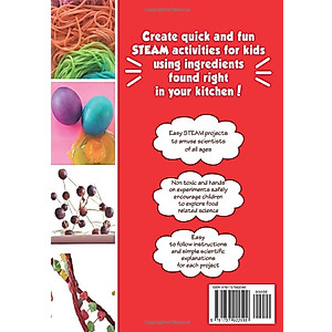 5 Minute Kitchen Experiments: 50 STEAM Projects for Kids Safe Enough to Taste (fun cookbooks for kids ages 4-9)