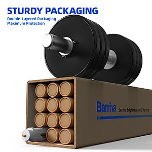 Barrina 8ft LED Bulbs, T8 T10 T12 LED Tube Lights, Single Pin FA8 96" LED Replacement for Fluorescent Fixture, 44W(100W Equivalent) 4500LM 6500K Super Birght, Ballast Bypass, Frosted Cover, 12 Packs