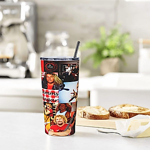 XULVYOU Sammy Music Hagar Insulated Tumblers with Lid and Straws 20oz Stainless Steel Vacuum Travel Coffee Mugs Tea Cups