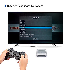 DIKDOC Video Game Console Emulator Console Arcade Emulator Kids Retro Game Console Pre-Install 41,000 Games ROM HDMI Output 128G Mini Portable Support NES/N64/PS1/Sega Console