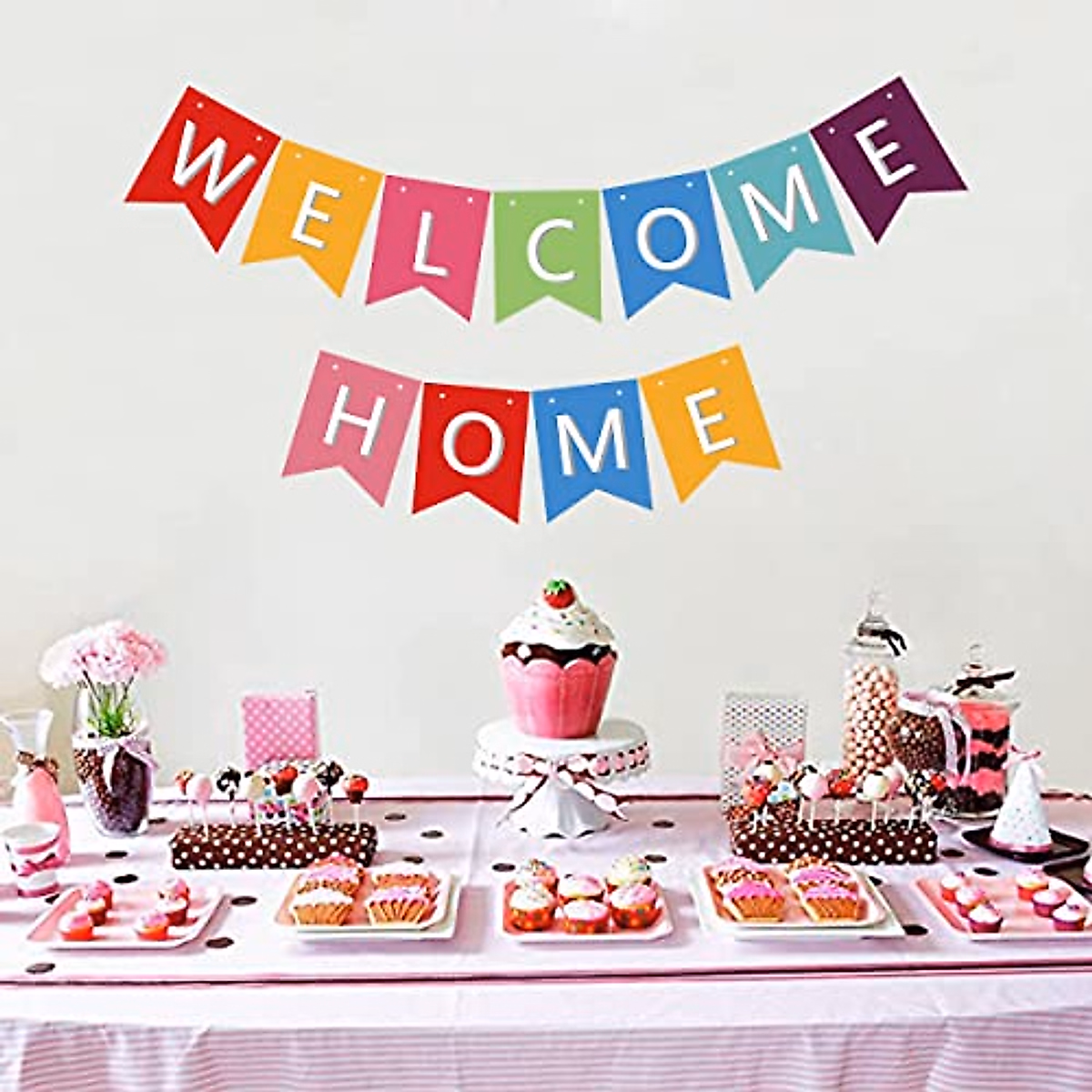 Welcome Home Banner - Colorful, Reusable & Easy to Hang