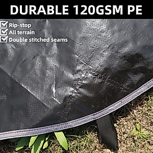 DANCHEL OUTDOOR Waterproof Yurt Tent with Stove Jack for 6 Person Camping, Glamping Canvas Tent with Footprint Accessories