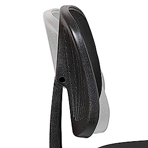 Flash Furniture Flash Fundamentals Mid-Back Black Mesh Swivel Task Office Chair with Pivot Back