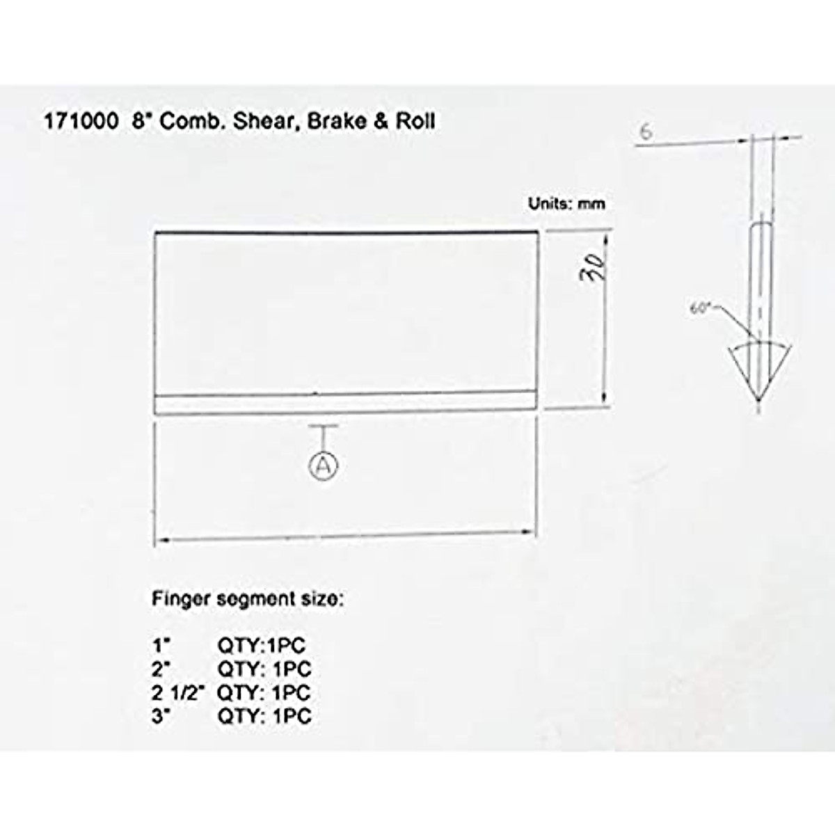 KAKA INDUSTRIAL 8"MINI 8-Inch Manual Mini Shear and Brake Combination, High Quality Miniature Compact Manual Sheet Metal Brake and Shear Combination