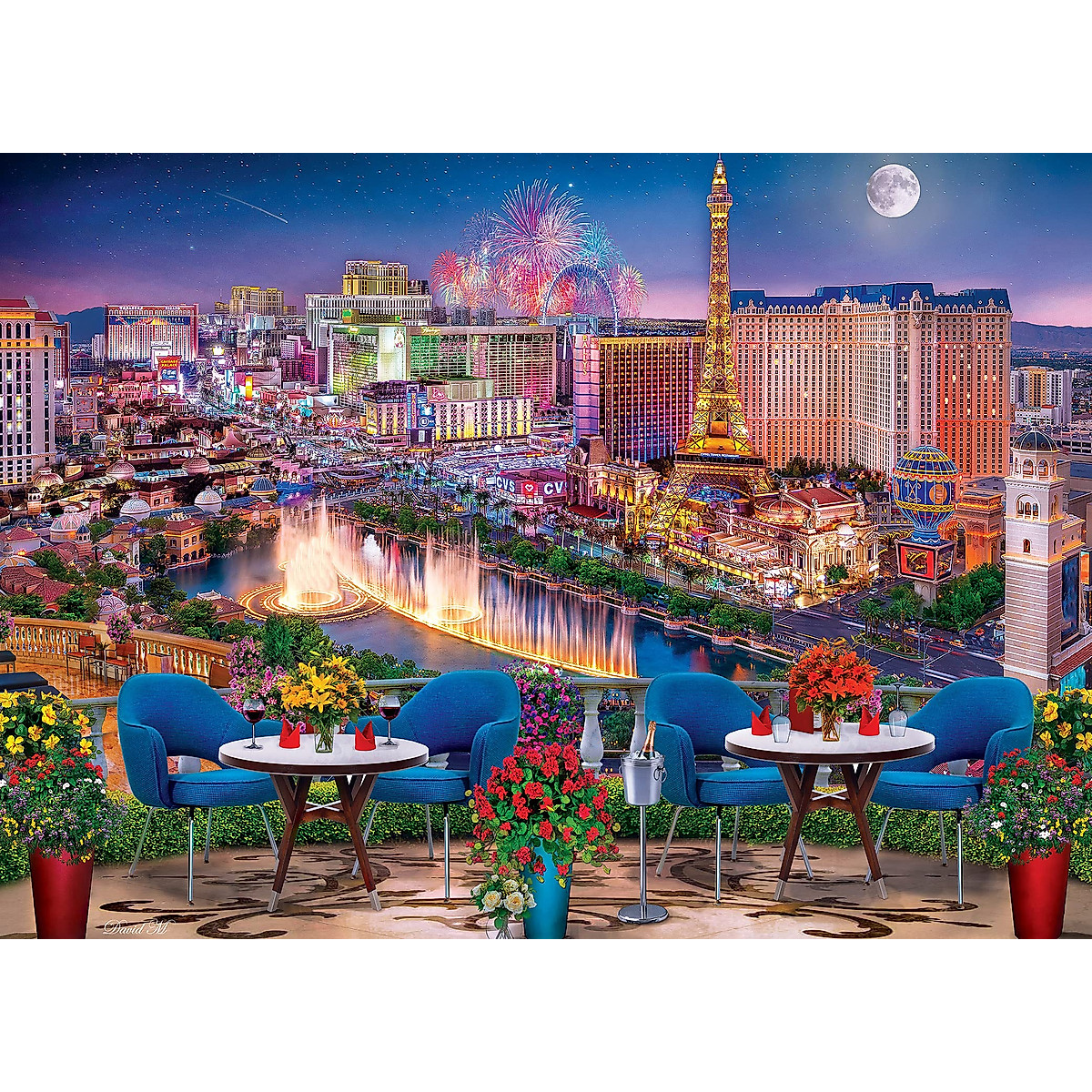 MasterPieces 1000 Piece Jigsaw Puzzle for Adults, Family, Or Kids - Las Vegas Living - 19.25"x26.75"