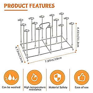 2pcs Skewer Stand Racks Compatible with Ninja Foodi Air Fryer DZ201, DZ401 - Stainless Steel Barbecue Skewers with Reusable Mats Set For Ninja Foodi Dual Basket Air Fryer, Skewer Accessory for Kabobs