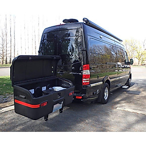 StowAway Max Hitch Cargo Box with Swingaway Frame | Black