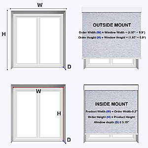 ZSTARR Motorized Blackout Blinds with Remote Smart Blinds Control Wireless Rechargeable Roller Blinds Blinds for Windows,Office,Home,Restaurant,Customized,3911(Drak Grey)