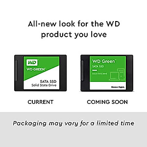 Western Digital 240GB WD Green Internal PC SSD Solid State Drive - SATA III 6 Gb/s, 2.5"/7mm, Up to 550 MB/s - WDS240G2G0A