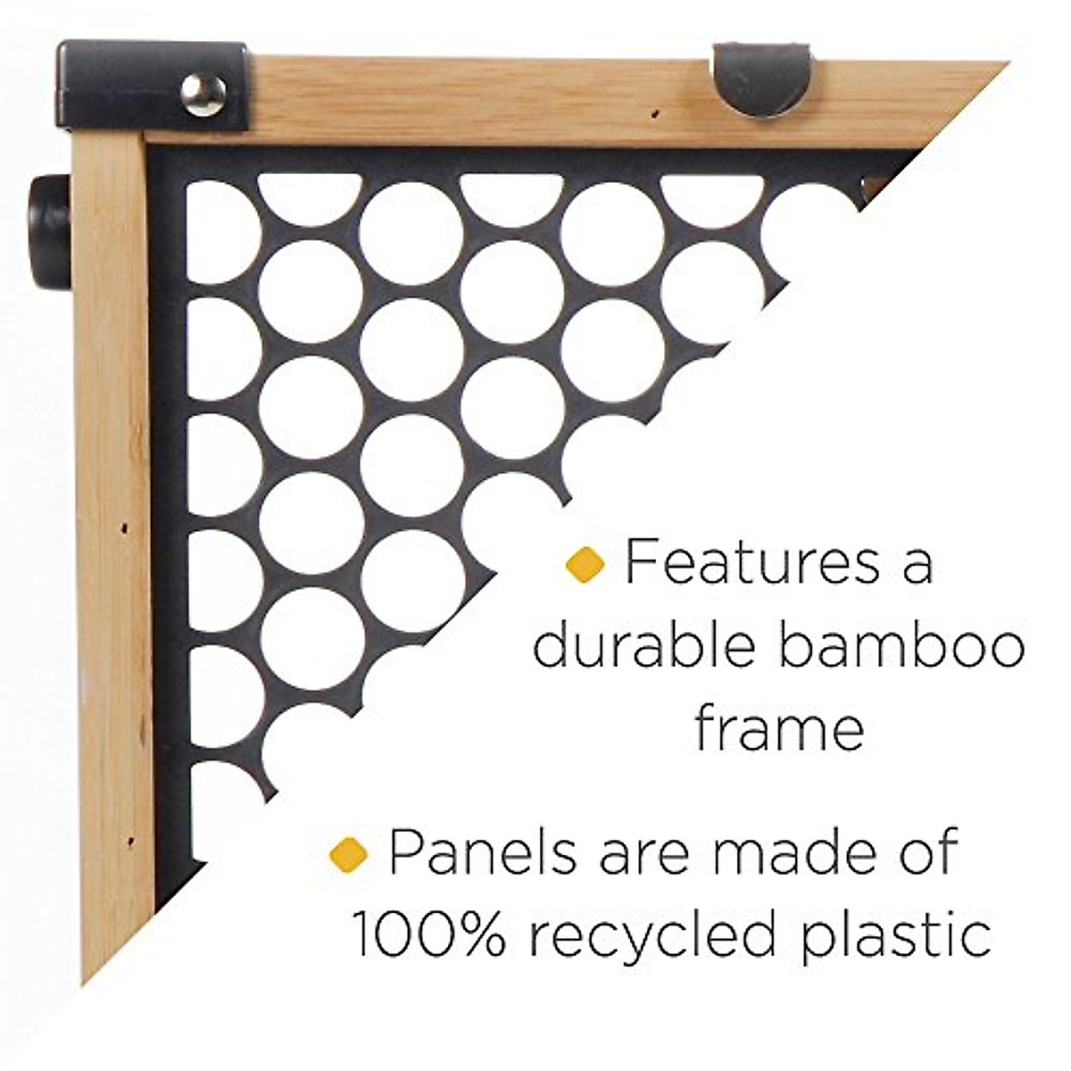 Safety 1st Eco-Friendly Nature Next Bamboo Gate, Bamboo and Black, Fits Spaces between 28" and 42" Wide