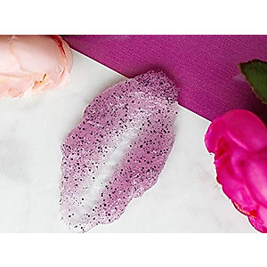 Amire Dragon Fruit Jelly Exfoliating Body Scrub Polish, Exfoliate Dry, Dehydrated, and Dead Skin, Improve Body Skin Texture and Brighten Appearance, Pitaya Scrubs, 12oz